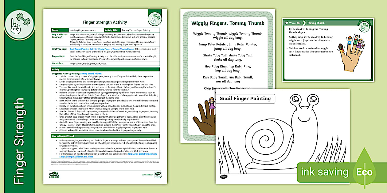Fine Motor Skills Finger Strength Activity: Finger Painting