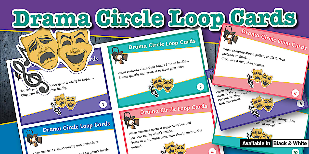 Drama Circle Loop Cards