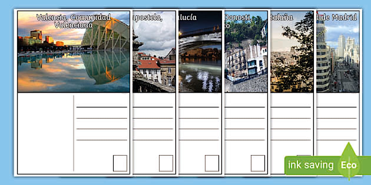 Holiday in Spain Postcards (teacher made) - Twinkl