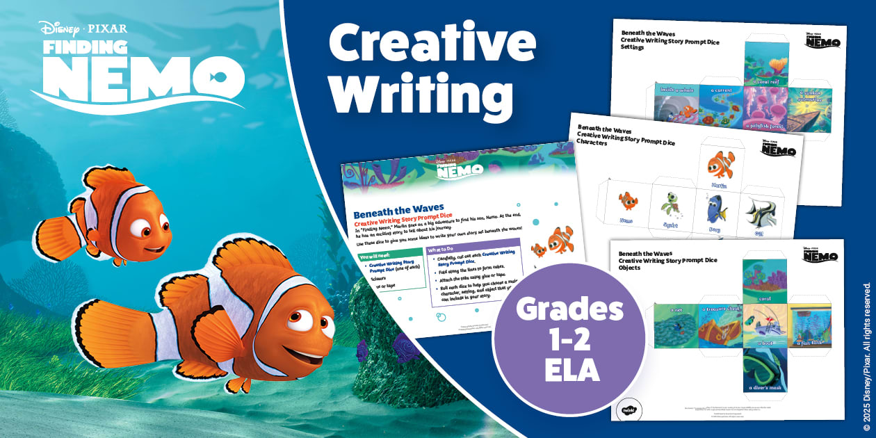 Finding Nemo: Creative Writing Story Prompt Dice