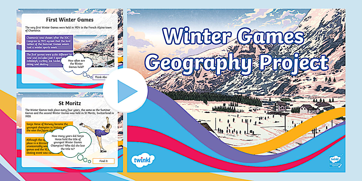 KS2 Winter Games Geography Project PowerPoint (teacher made)