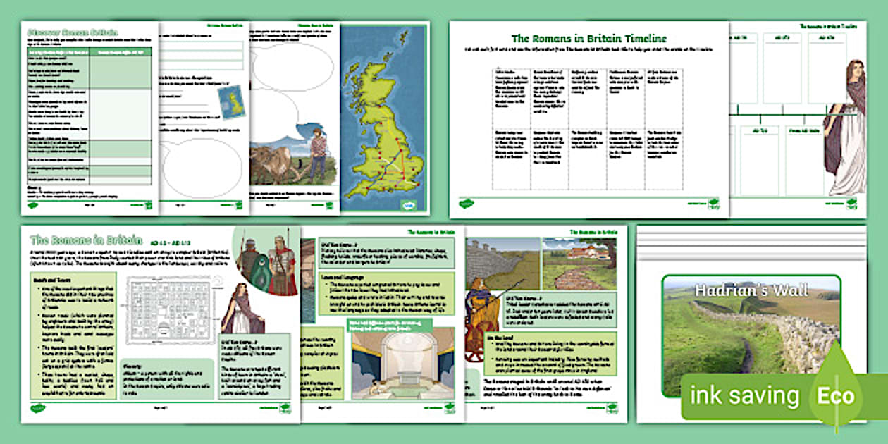 The Romans in Britain Fact File and Understanding the Past Activity Pack