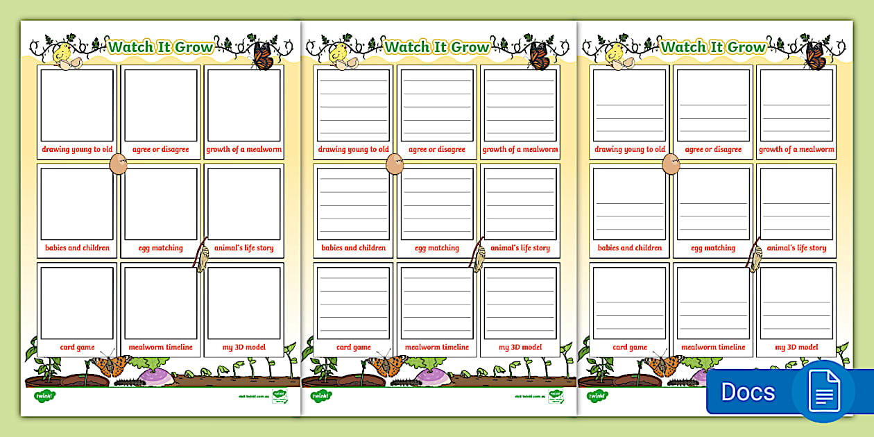 Watch It Grow! Snapshots