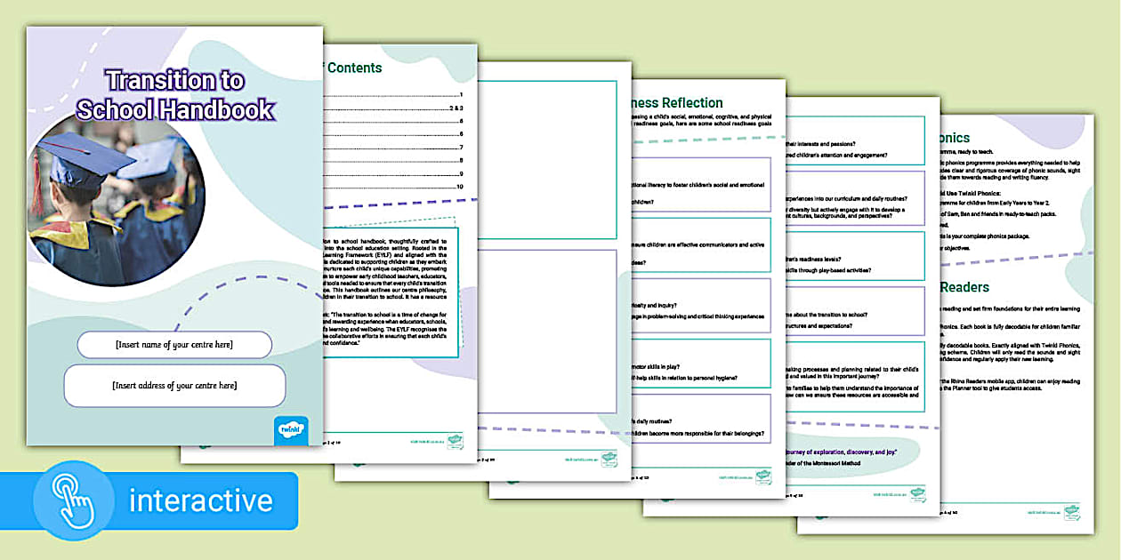 Transition to School Handbook (teacher made) - Twinkl