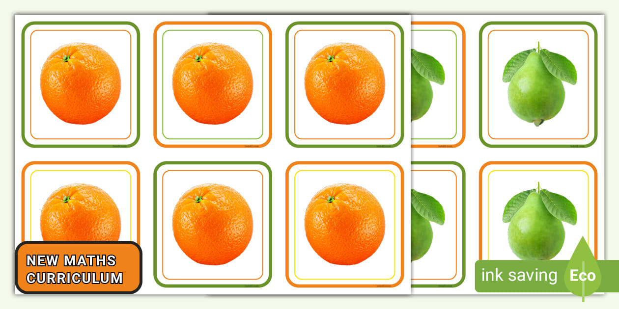 Number Six Fruit And Veg Matching Cards | Twinkl Ireland