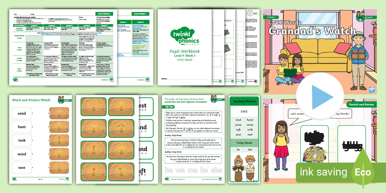 CVCC Words Phonics Lesson Pack - Primary Resource - Twinkl