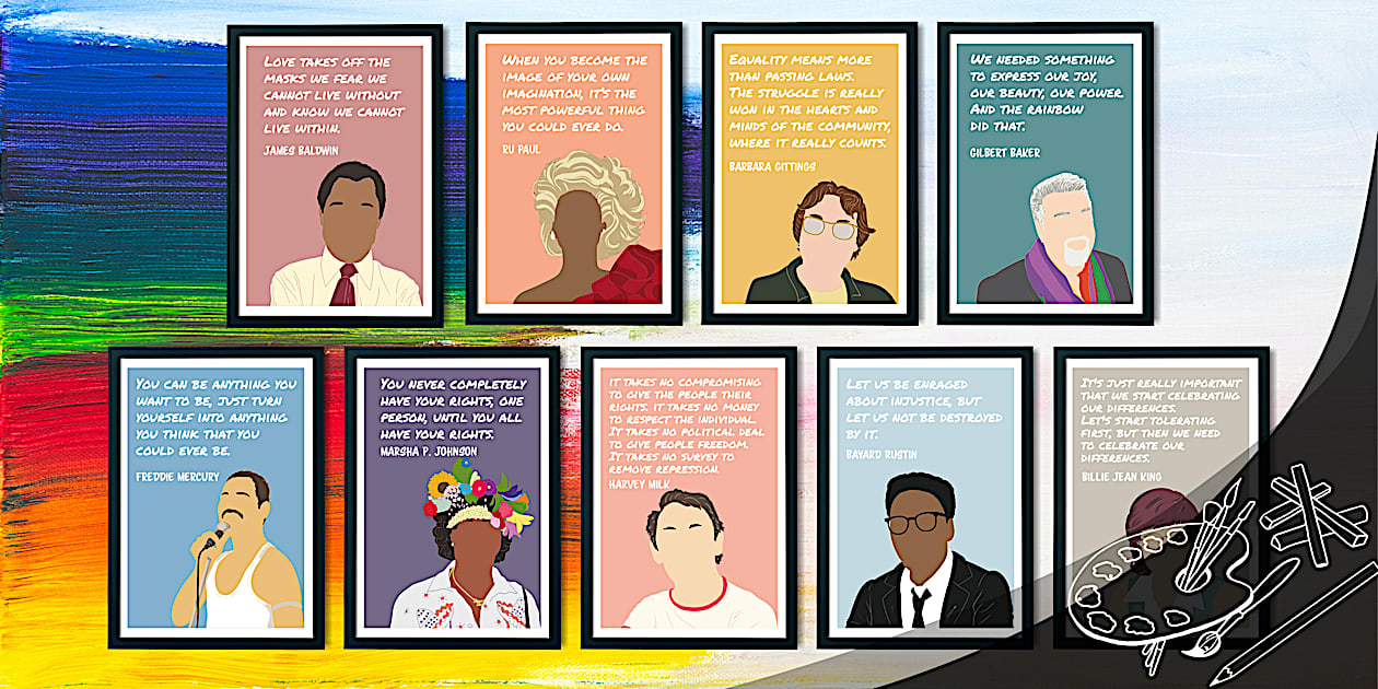 LGBTQ+ Inspirational Quotes Posters Pack