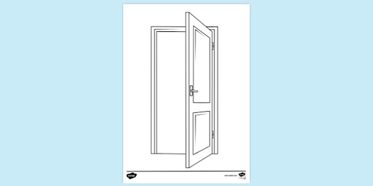Open Door Colouring Sheets | Colouring Pages (teacher made)