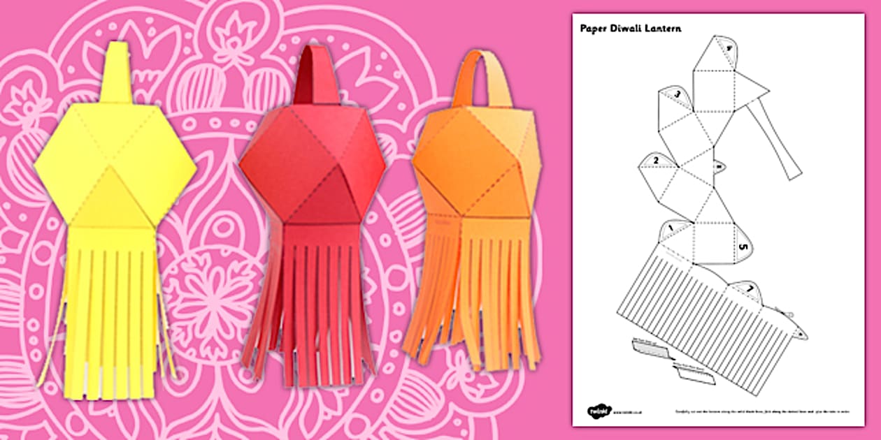 Diwali Lantern Template | Craft Activity | Primary Resources