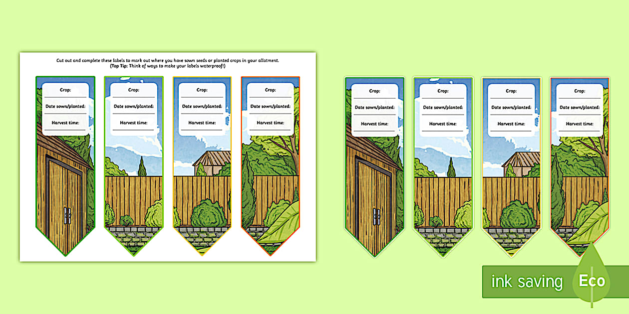 Allotment Planting Labels (teacher made) - Twinkl