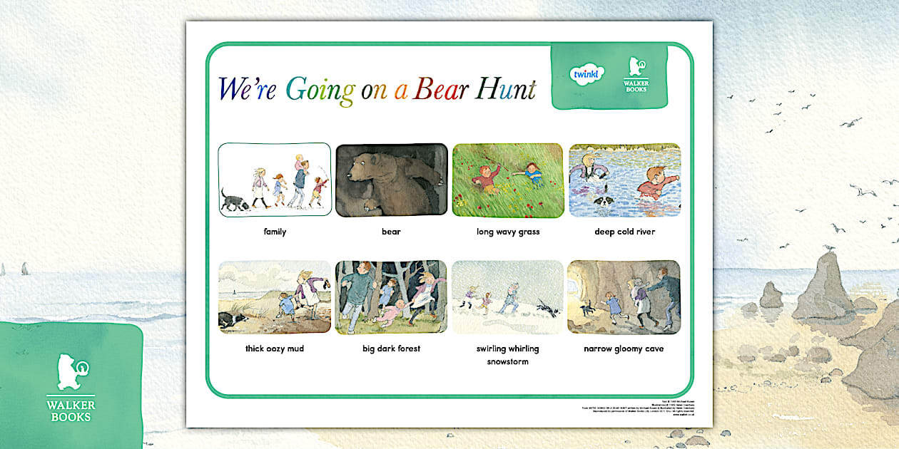 FREE! - We’re Going on a Bear Hunt Desk Mat | Vocabulary Skills