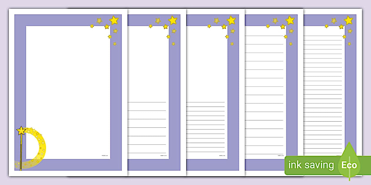 Simple Blank Page Border Magic | Page Borders | Twinkl