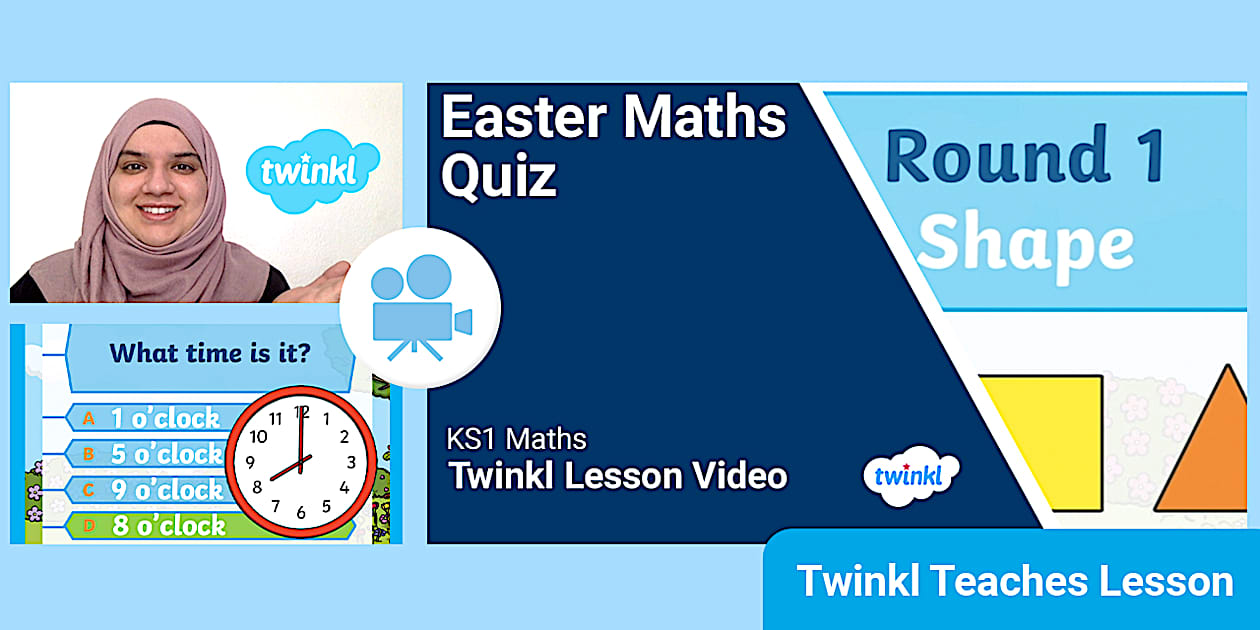 👉 KS1 (Ages 5-7) Easter Maths Quiz: Video Lesson - Twinkl