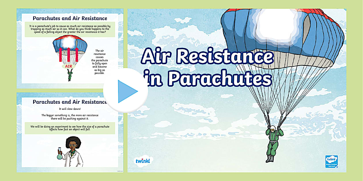 Air Resistance in Parachutes PowerPoint (Teacher-Made)