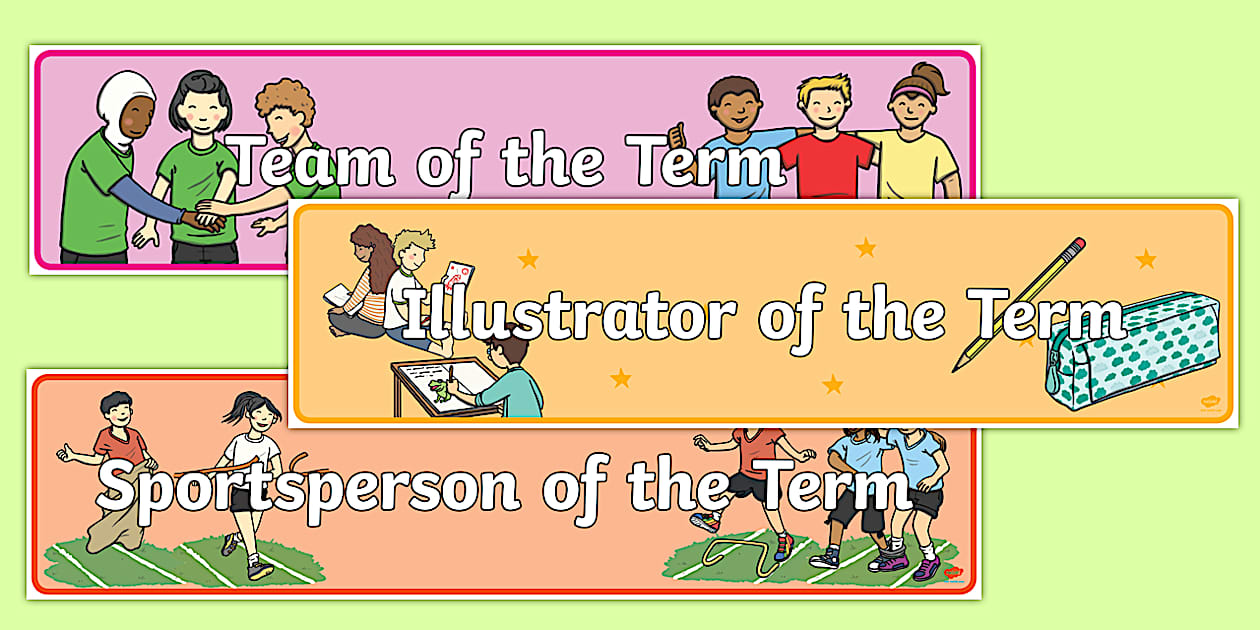Term Banner Display Pack - Author of the Term Display Banner