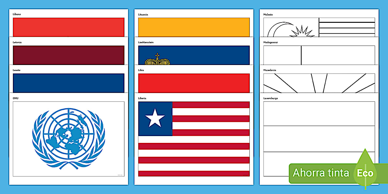 Banderas de los países de la ONU - parte 3 - Twinkl