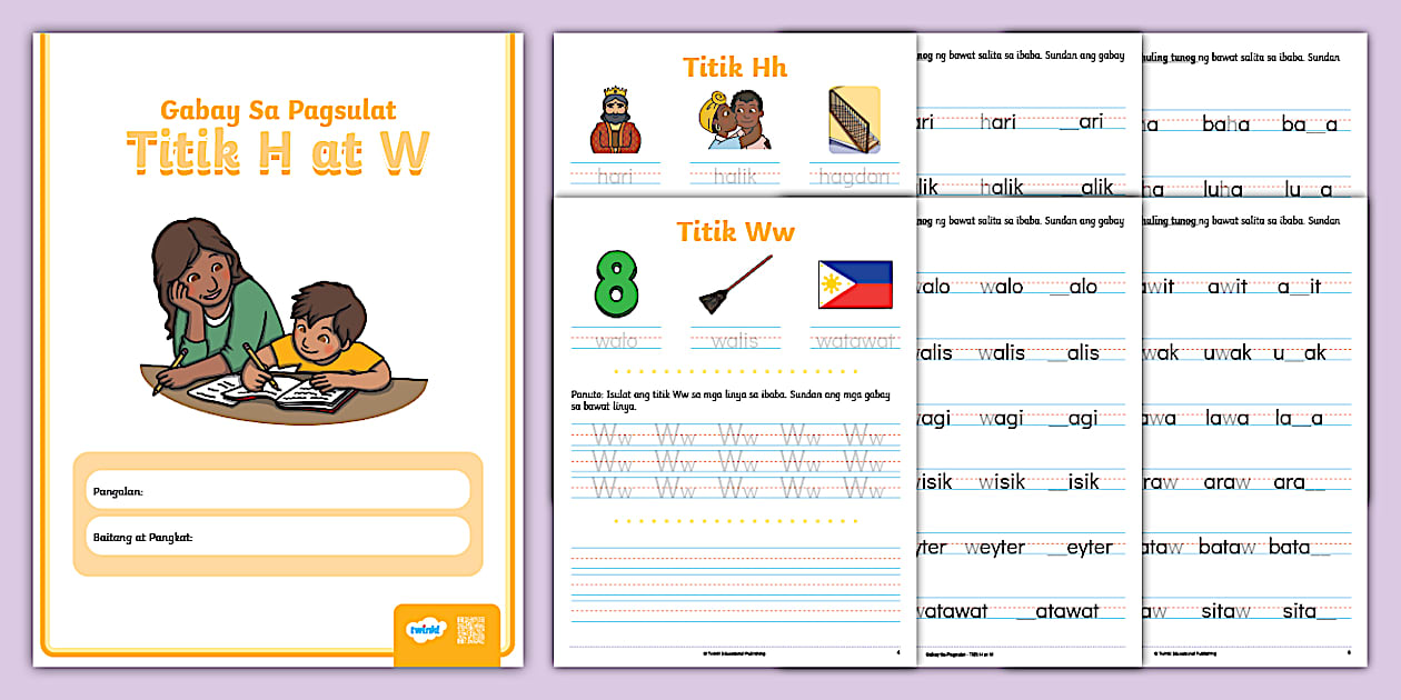 Pagsulat Ng Titik H at W | Philippines | Twinkl - Twinkl