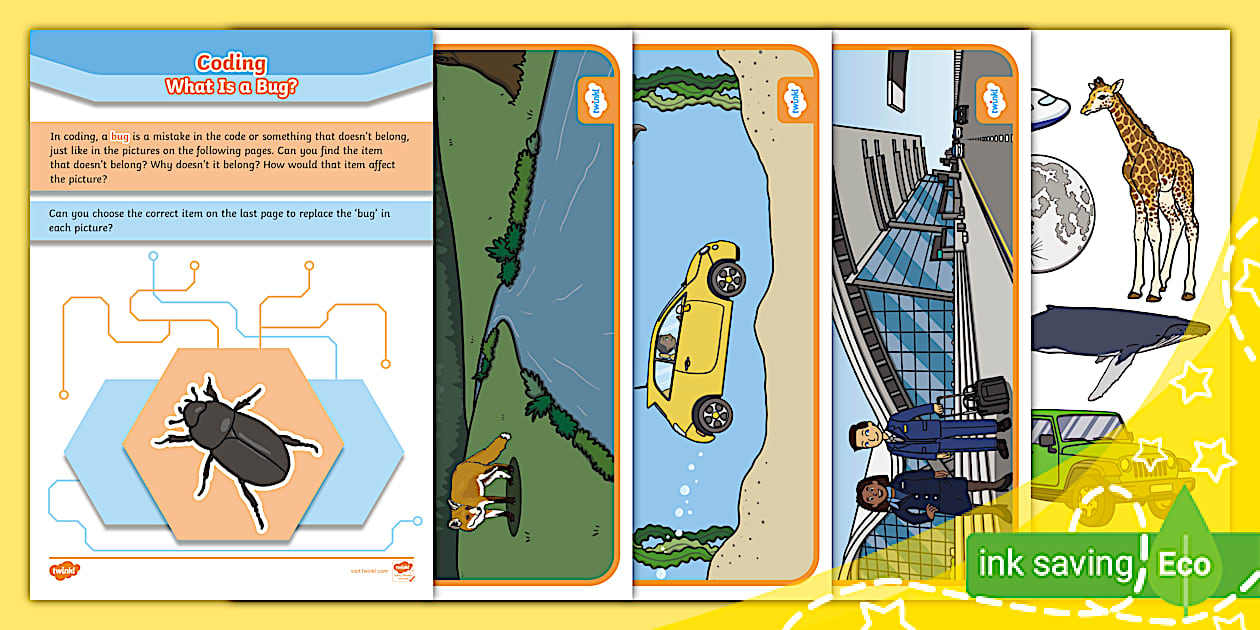 Coding - What Is a Bug Activity Sheets - Twinkl