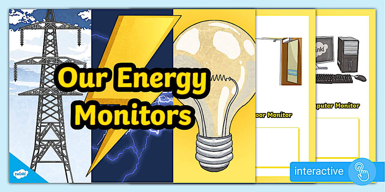 Editable Energy Monitors Display KS2 (teacher made) - Twinkl