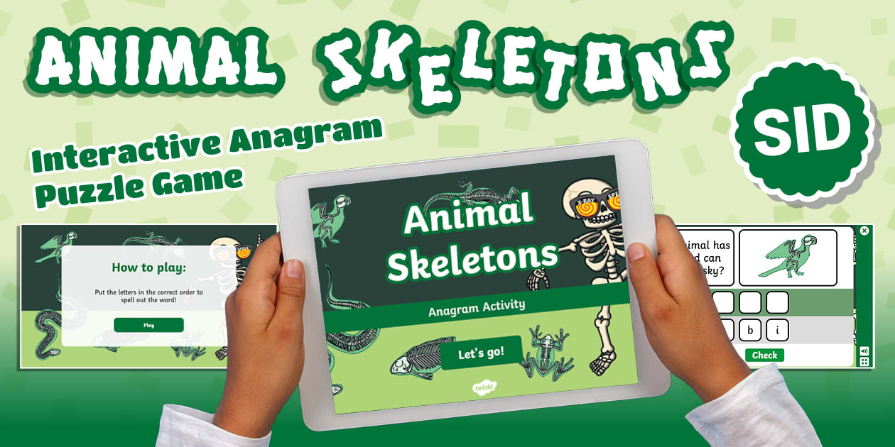 Grade 5 Natural Sciences - Term 1 - Animal Skeletons - Anagram Activity ...