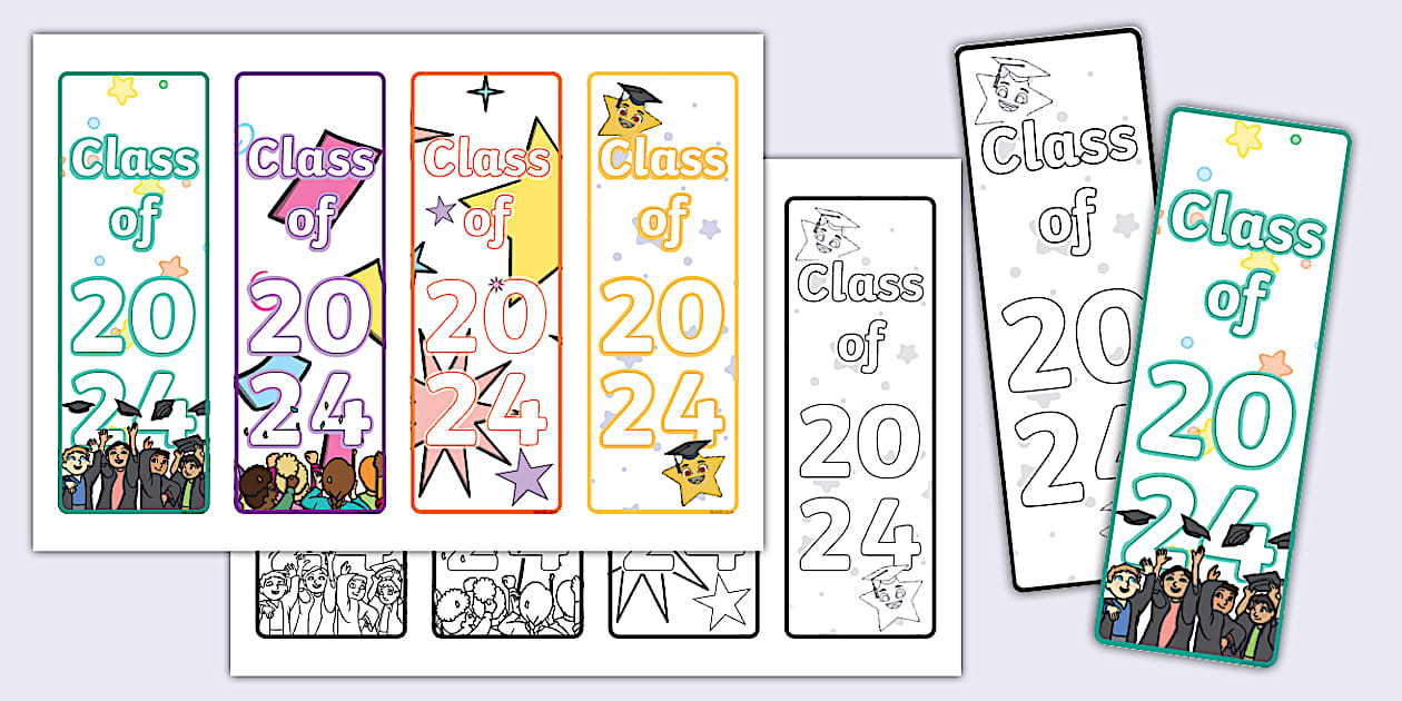 Class of 2024 Bookmarks (teacher made) - Twinkl