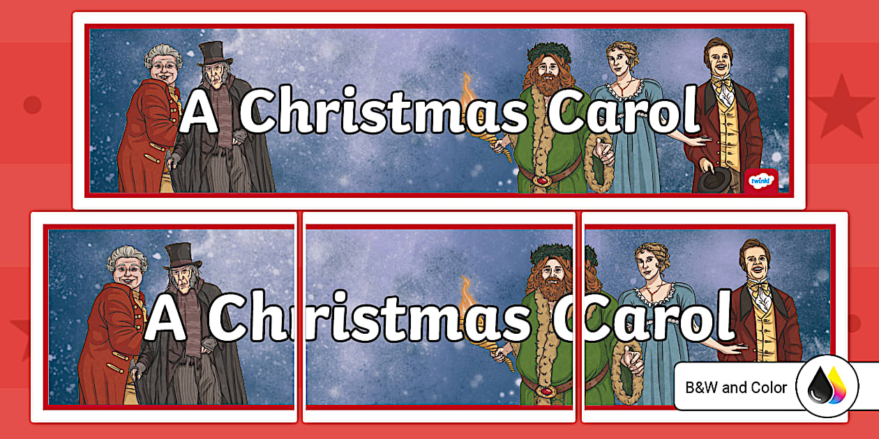 A Christmas Carol Banner (teacher made) - Twinkl
