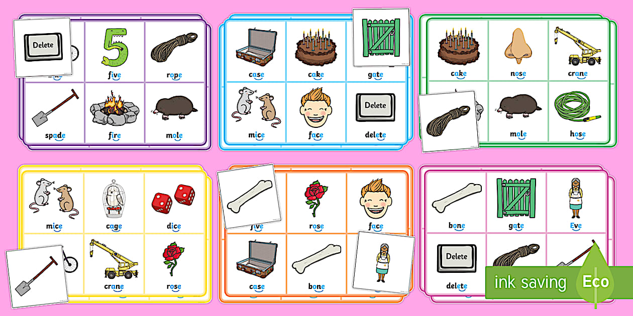 Split Digraph Bingo Game (Magic e) (teacher made) - Twinkl