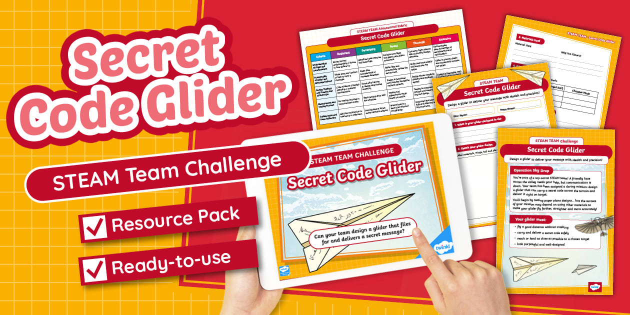 STEAM Team Challenge: Secret Code Glider