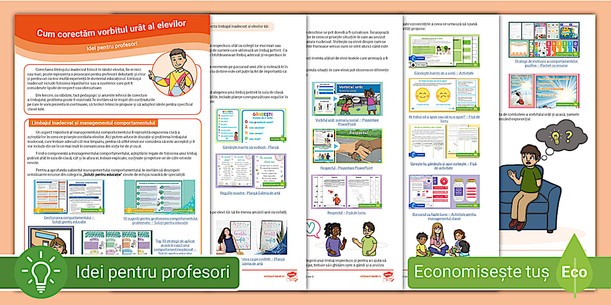 Cum corectăm vorbitul urât al elevilor – Idei profesori