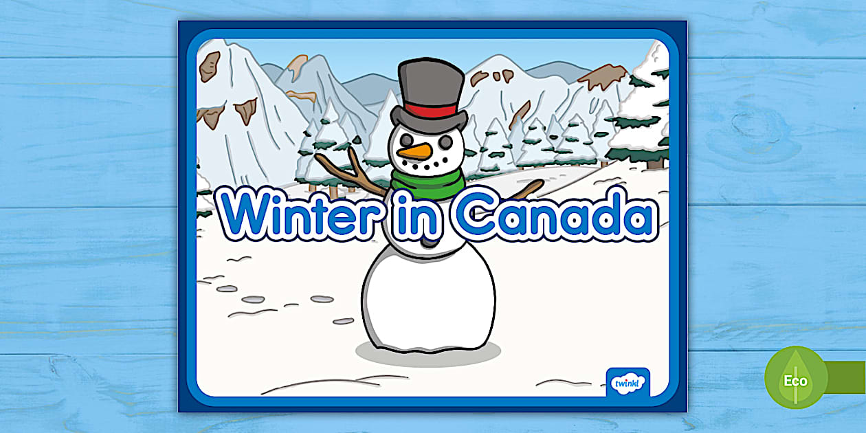 Winter in Canada Display Poster