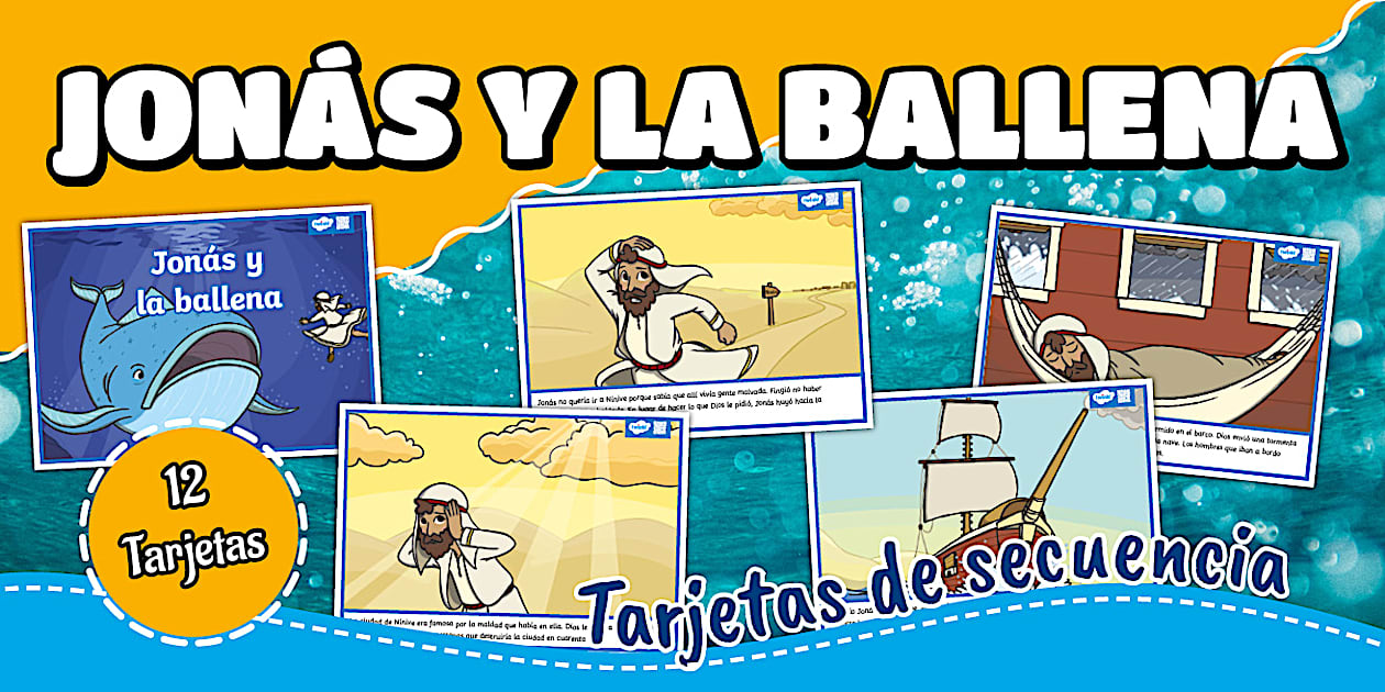 Tarjetas de secuencia: Jonás y la ballena