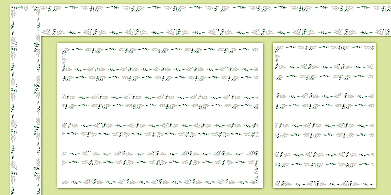 👉 Botanical Themed Display Borders - (teacher made)
