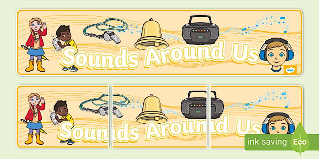 Sounds Around Us Display Banner (Hecho por educadores)