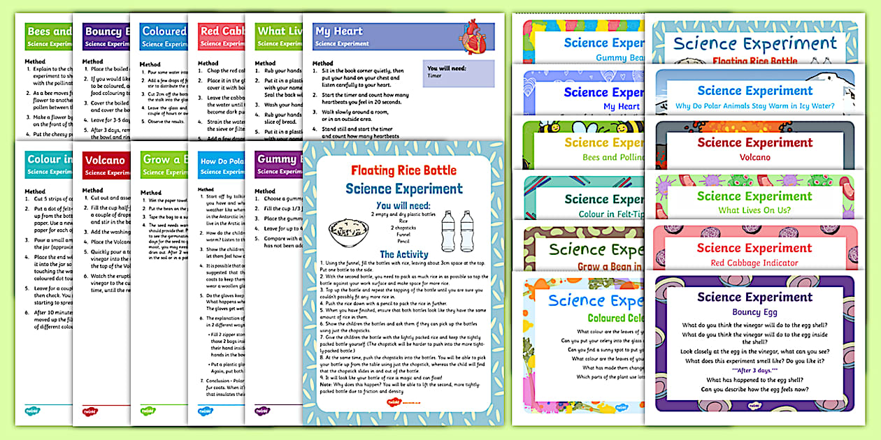 Science Experiments to Do at Home Resource Pack for Parents