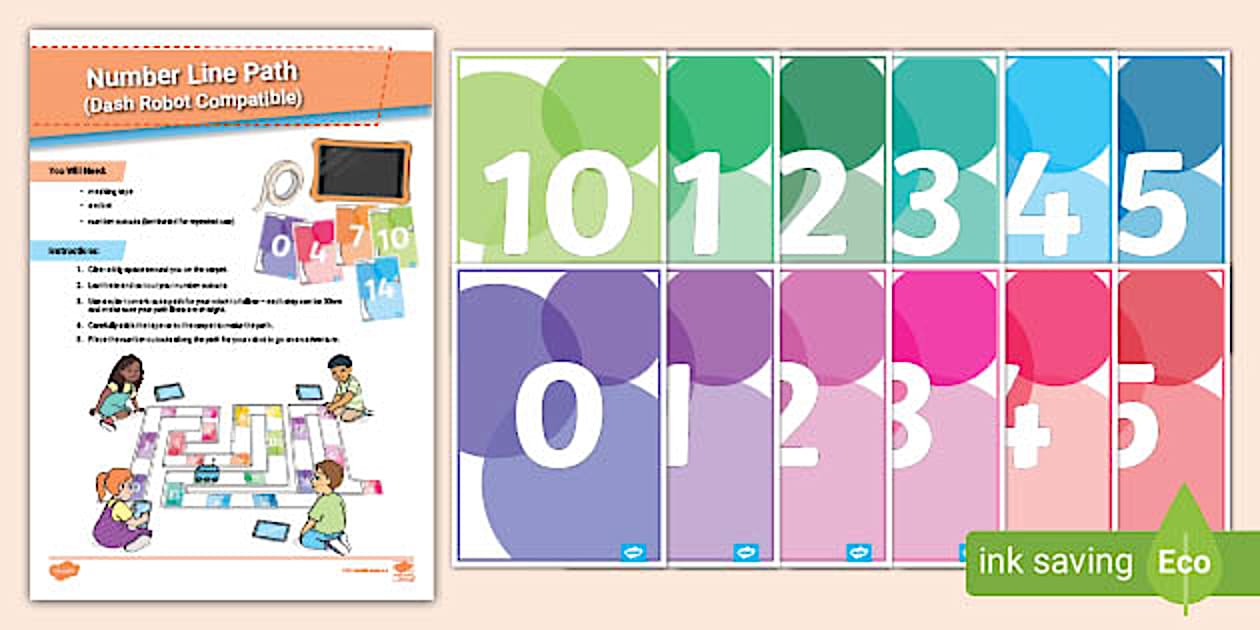 Number Line to 20 Path (Dash Robot Compatible) - Twinkl