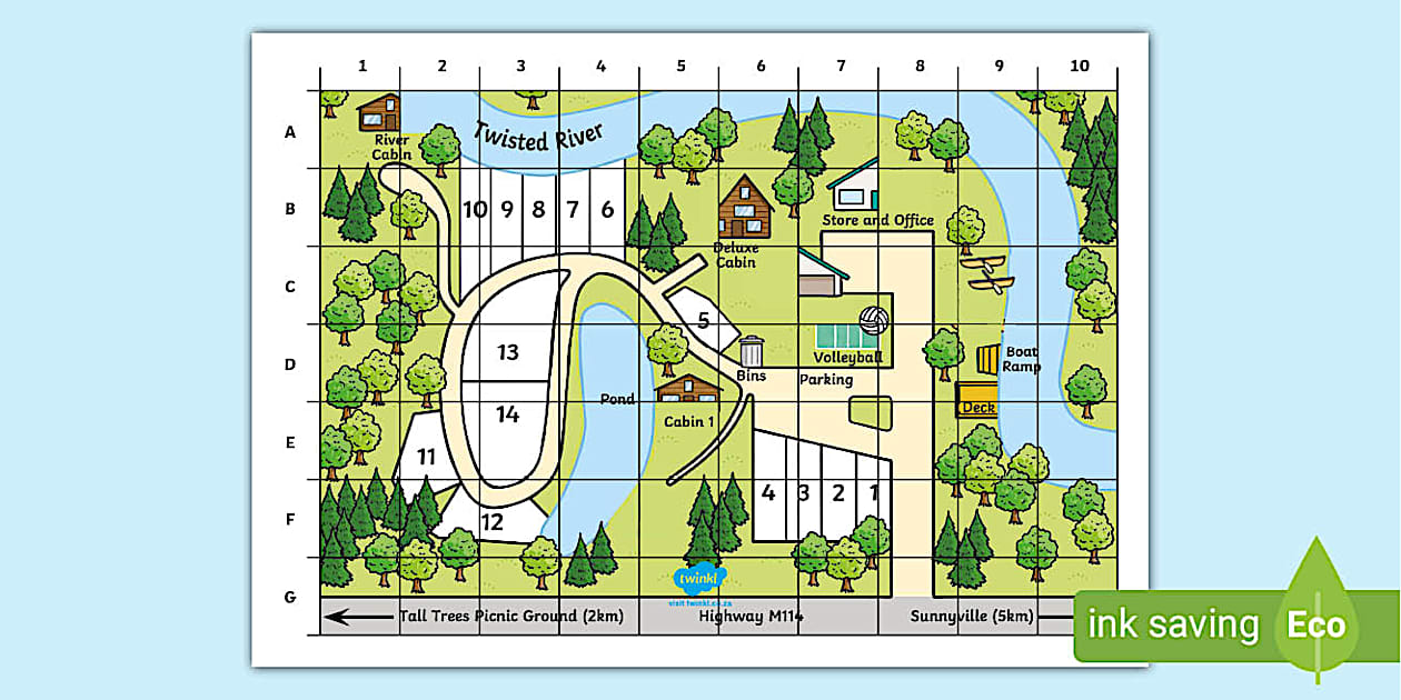 Map Reading Primary School Skills | Camping Ground Map