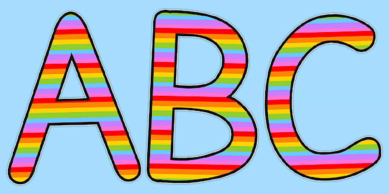 Swedish Display Lettering Multicoloured (teacher made)