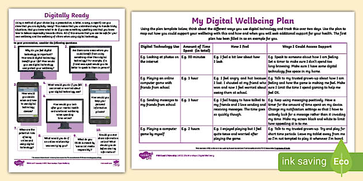 PSHE: UKS2 Digital Wellbeing - Home Learning Tasks - Twinkl