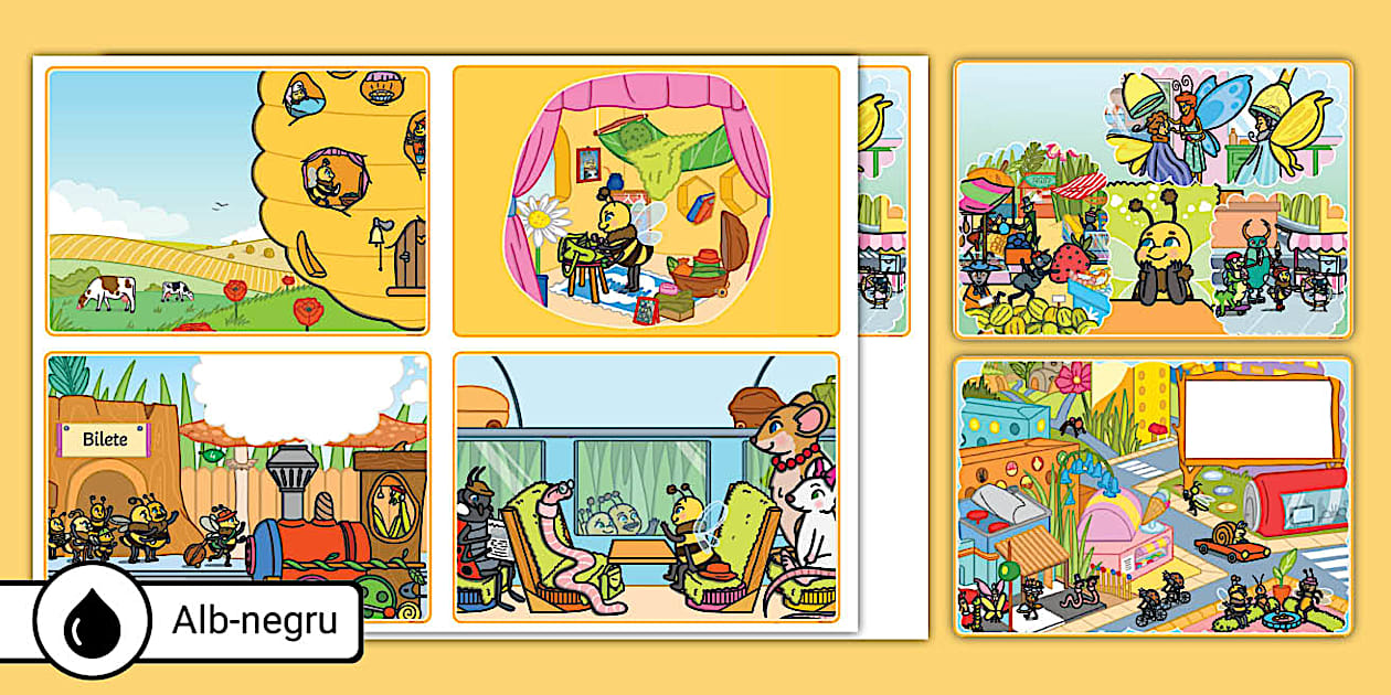 Albinuța pleacă de acasă – Ordonarea secvențelor din poveste