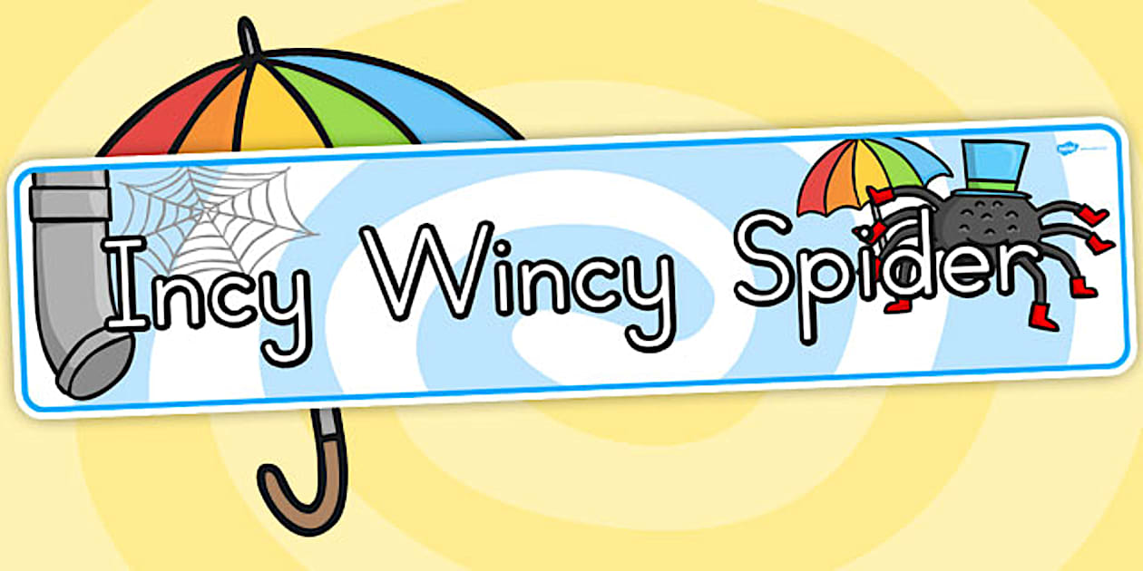 The Incy Wincy Spider Display Banner (teacher made) - Twinkl