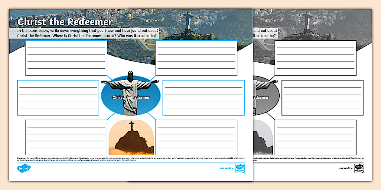Christ the Redeemer Mind Map (teacher made) - Twinkl
