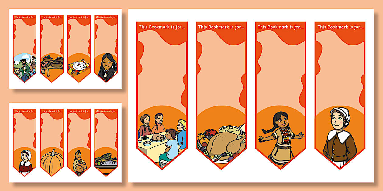 Thanksgiving Editable Bookmarks (teacher made) - Twinkl