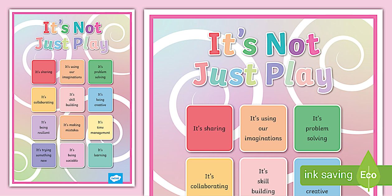 It's Not Just Play Poster (Teacher-Made) - Twinkl