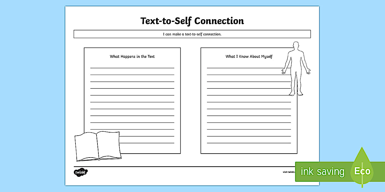 CfE Text to Self Connections Worksheet / Worksheet - Twinkl