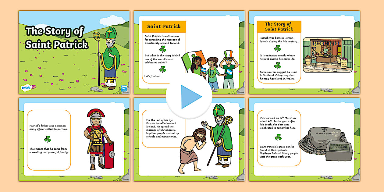 KS1 The Story of Saint Patrick PowerPoint (teacher made)