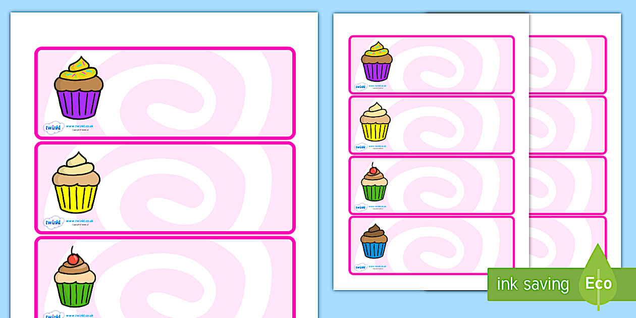 Editable Cake Themed Drawer Labels (teacher made) - Twinkl