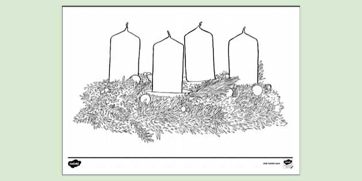 Advent Colouring | Colouring Sheets - Twinkl