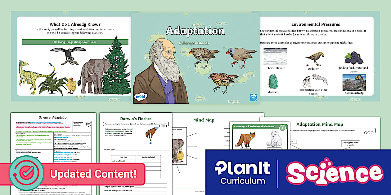 Science: Evolution and Inheritance: Adaptation Year 6 L1