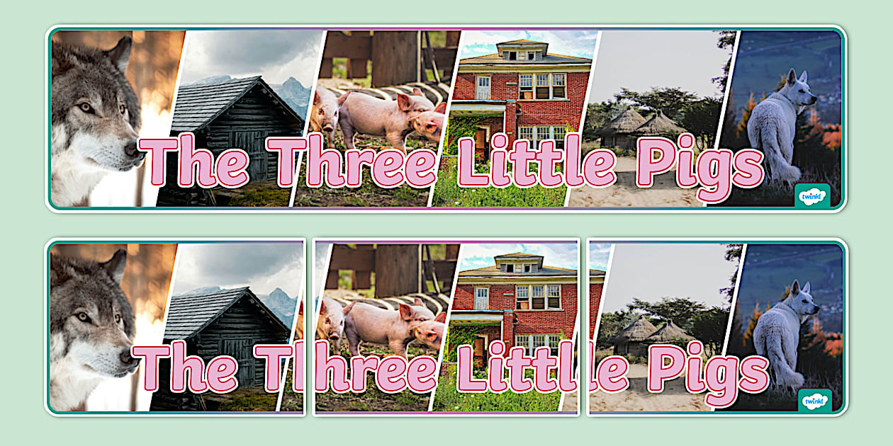 The Three Little Pigs Photo Display Banner (Teacher-Made)