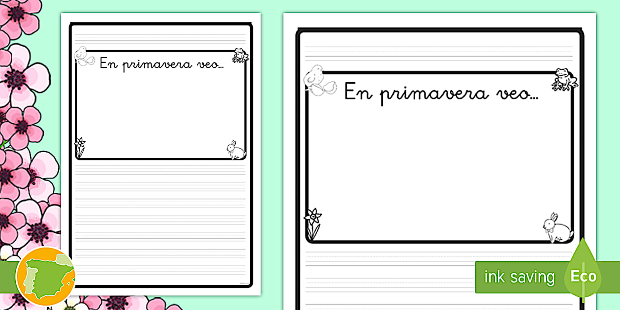 En primavera veo Pautas (teacher made) - Twinkl